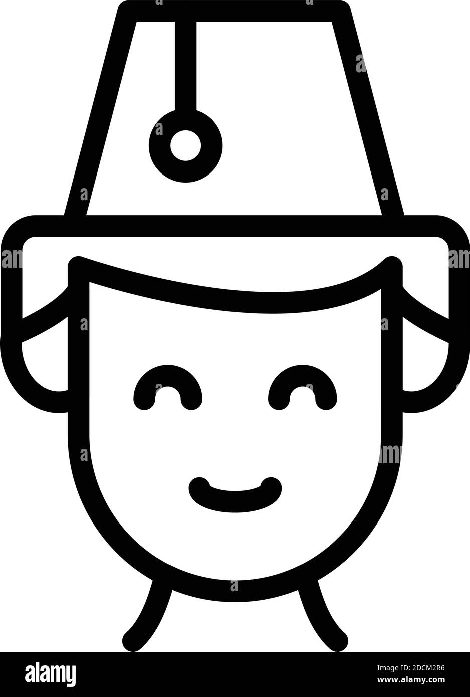 Turkish man icon. Outline turkish man vector icon for web design ...