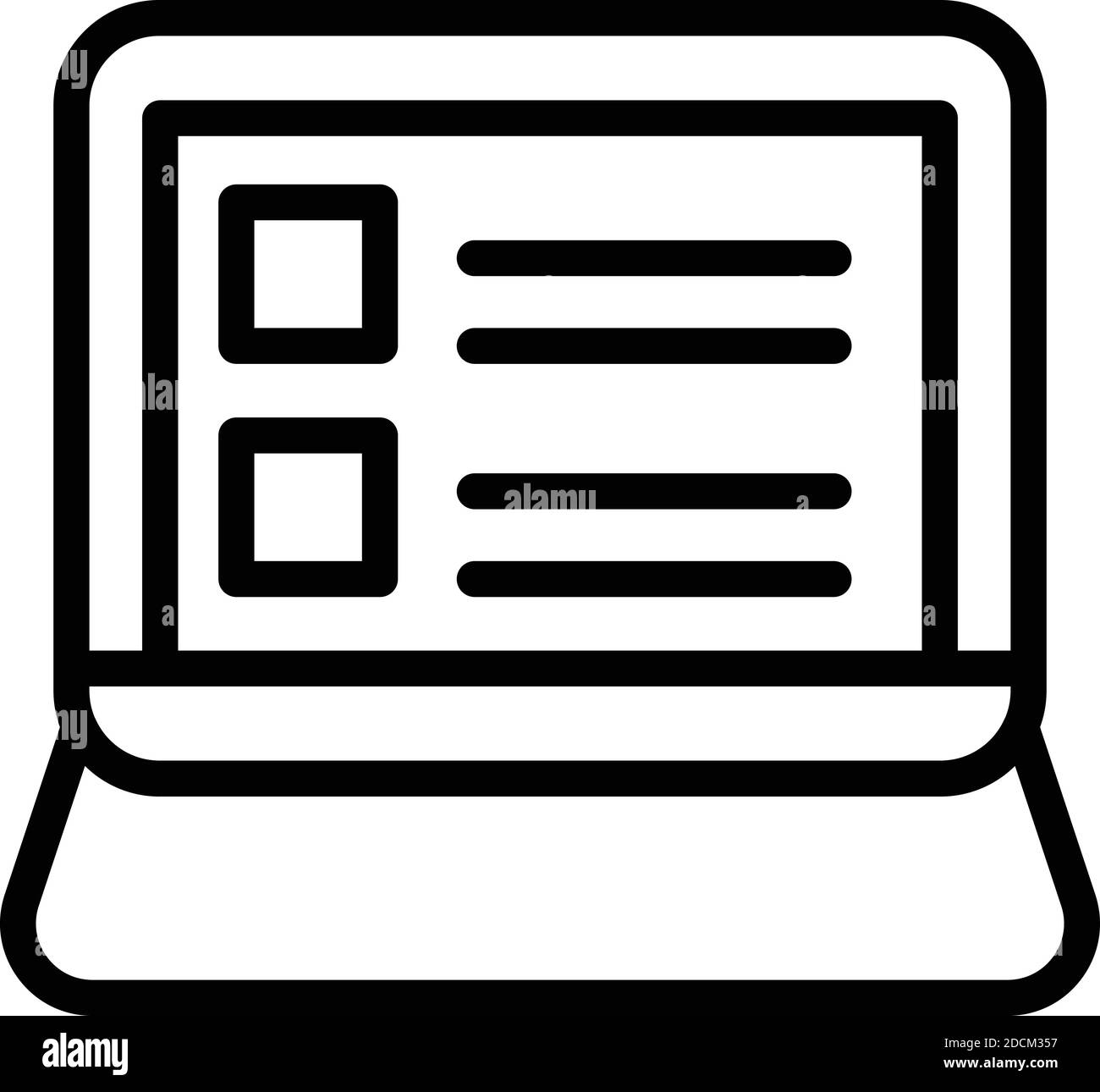 Digital learning icon. Outline digital learning vector icon for web ...