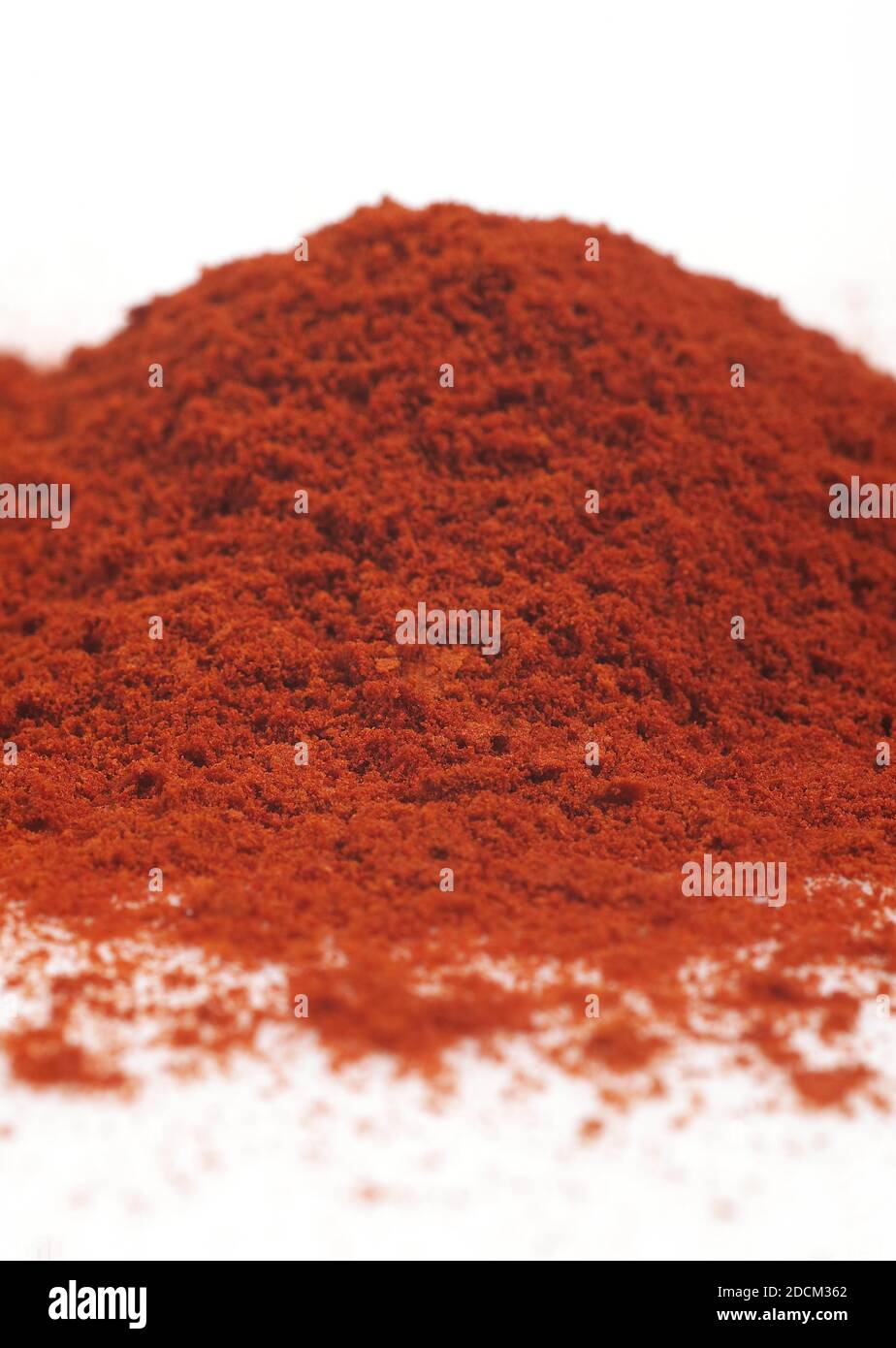 PAPRIKA POWDER AGAINST WHITE BACKGROUND Stock Photo - Alamy