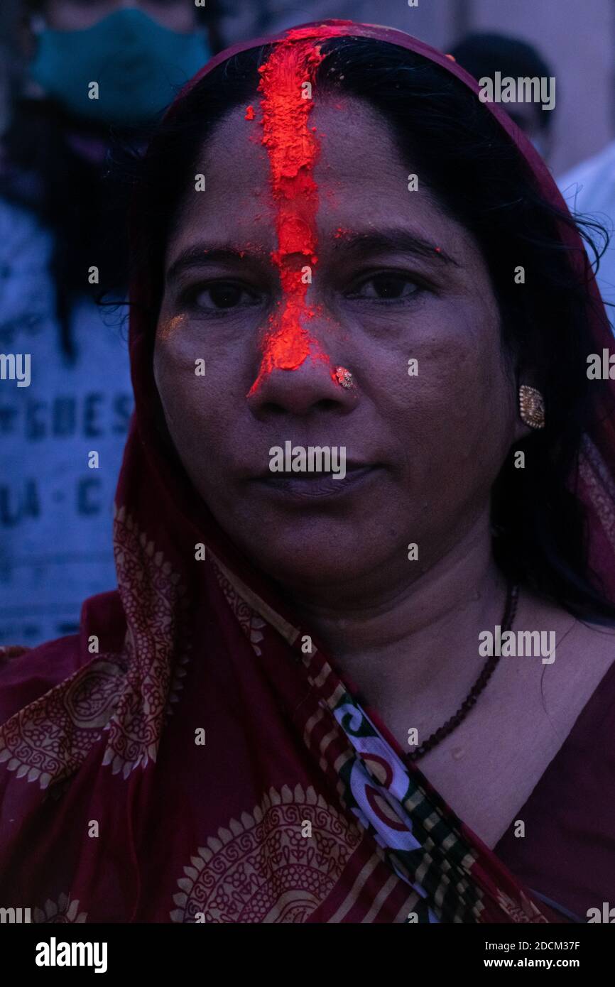 Kalyani, India. 21st Nov, 2020. A vedic festival of Hindus dedicated to ...