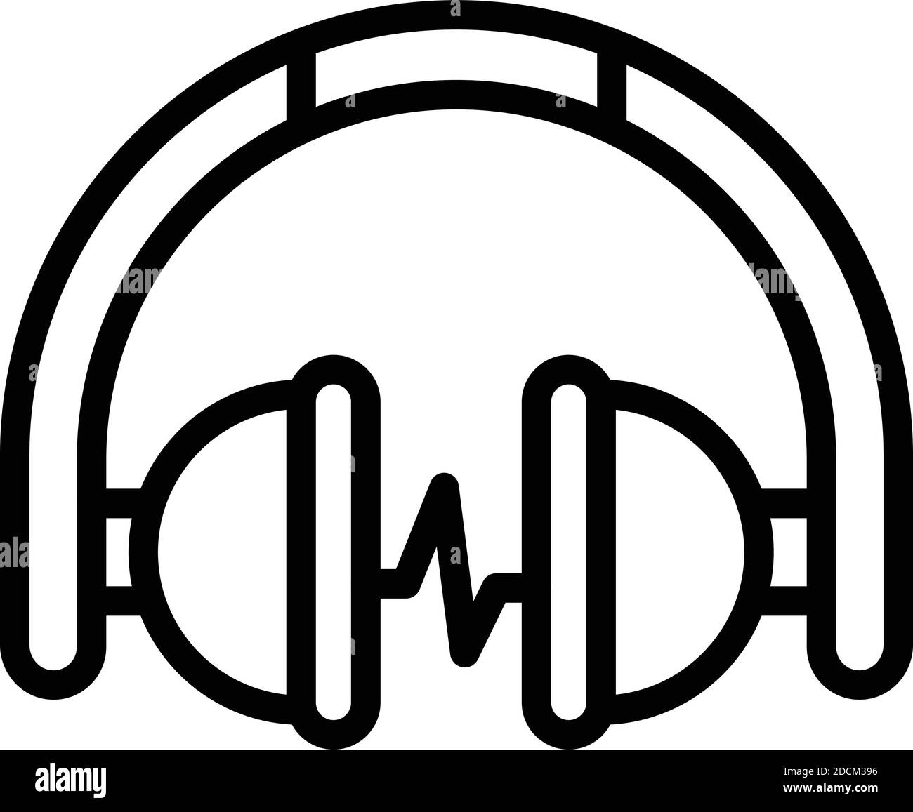 Audio lesson icon. Outline audio lesson vector icon for web design ...