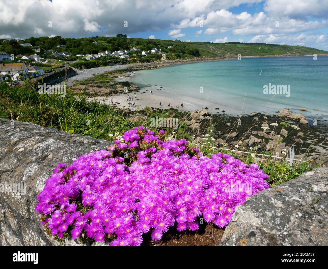 The beach at Coverack, Cornwall Stock Photo - Alamy