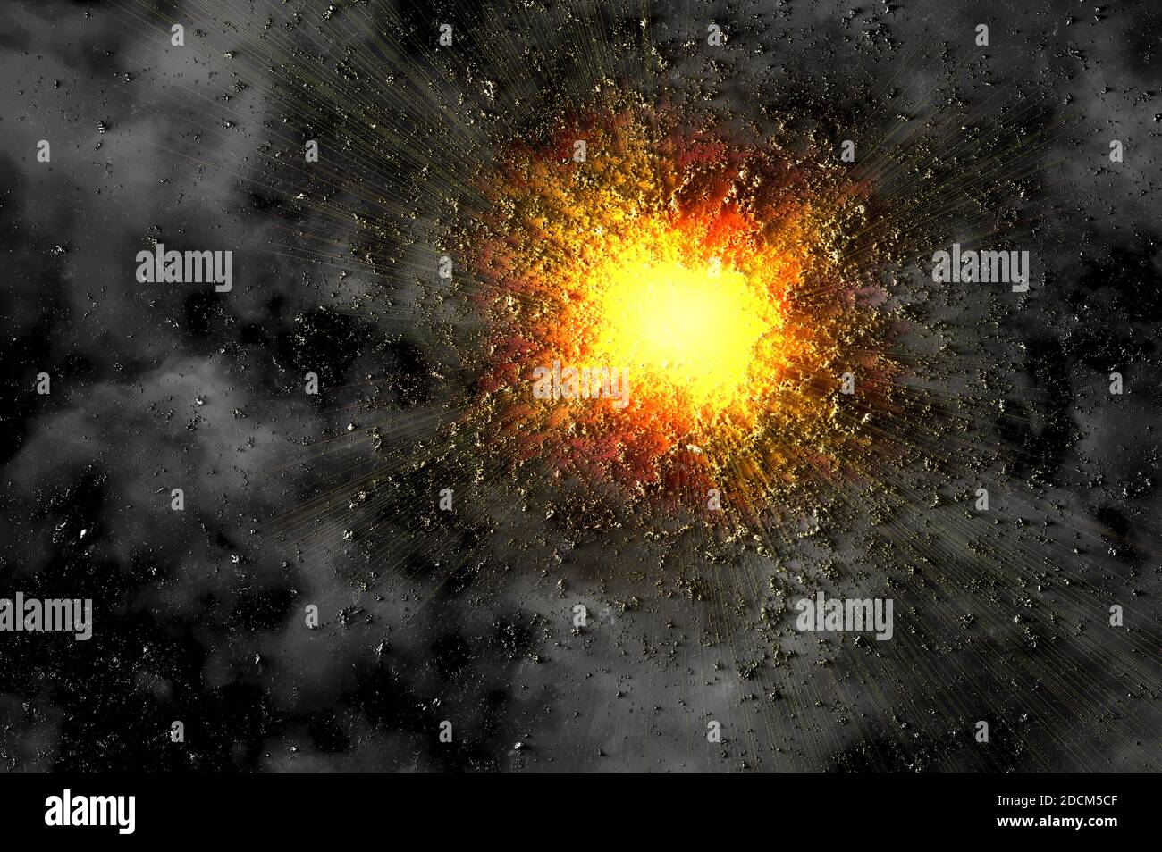 Star in outer space. Star about to explode Stock Photo - Alamy