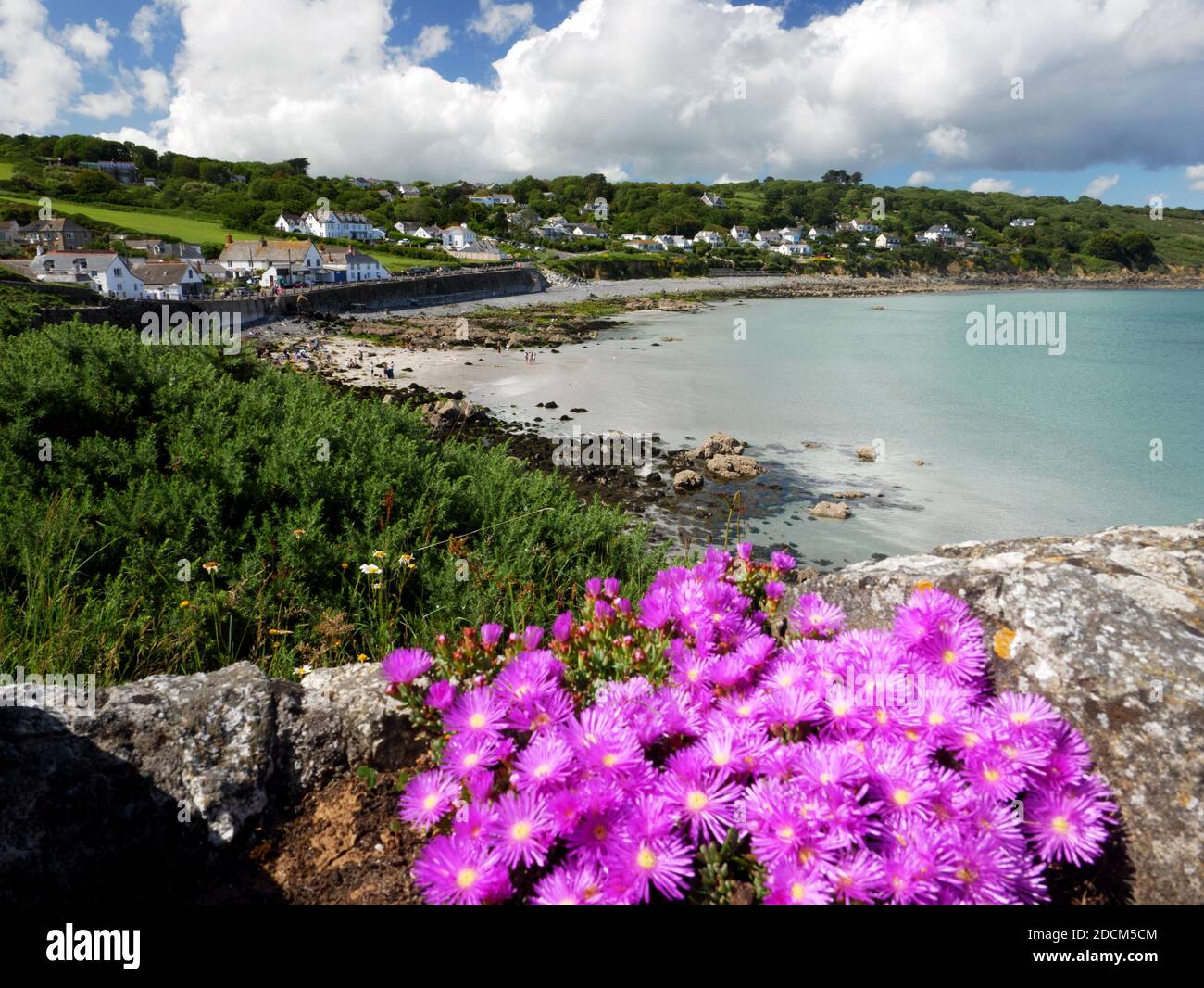 The beach at Coverack, Cornwall Stock Photo - Alamy
