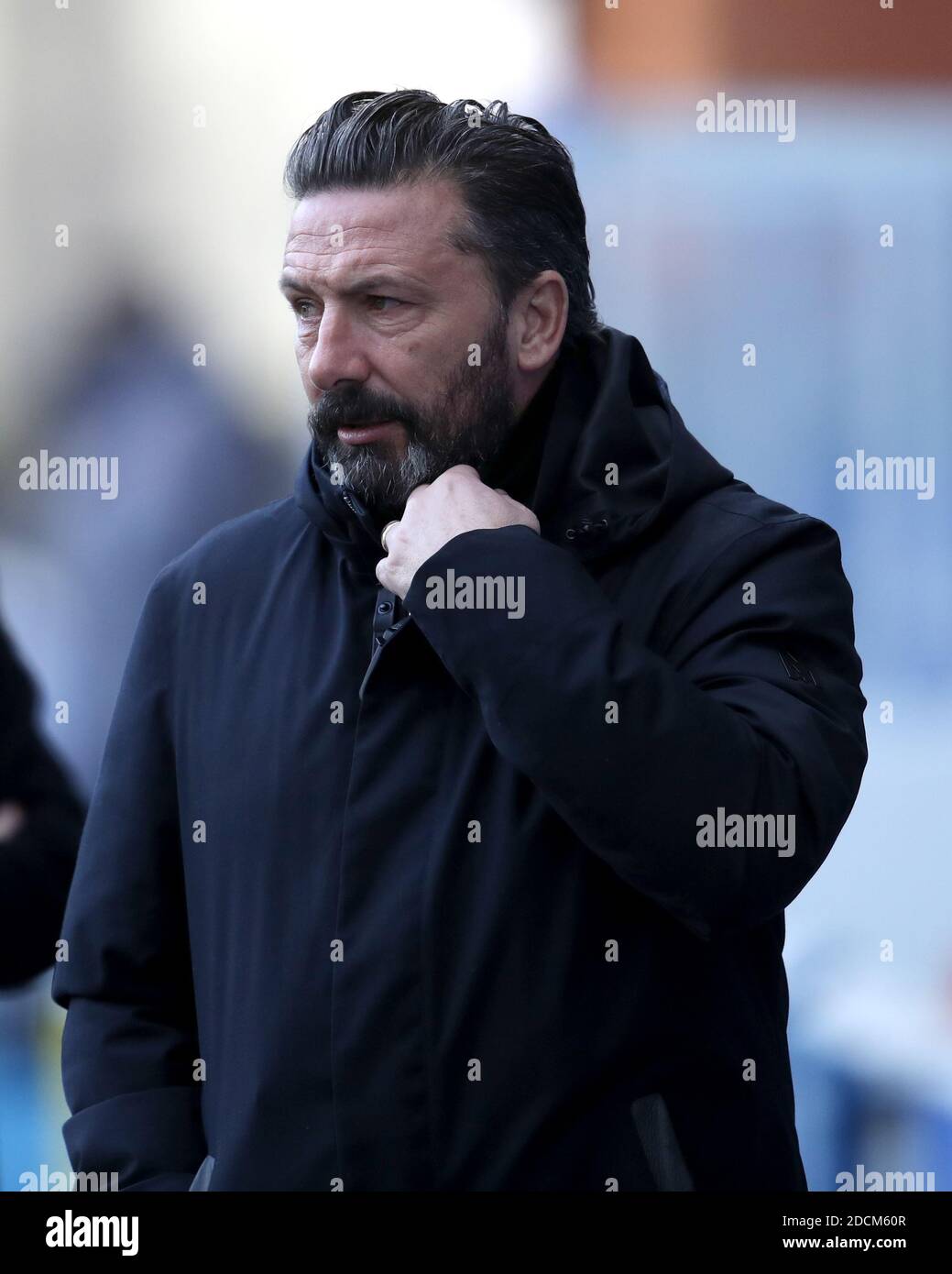 Aberdeen manager Derek McInnes arrives for the Scottish Premiership ...