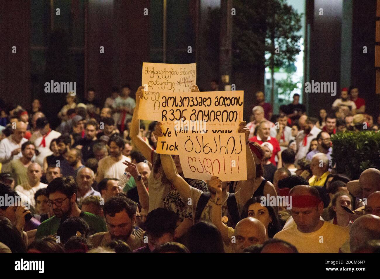 Georgian protests in front of the Parliament of Georgia, also known as ...