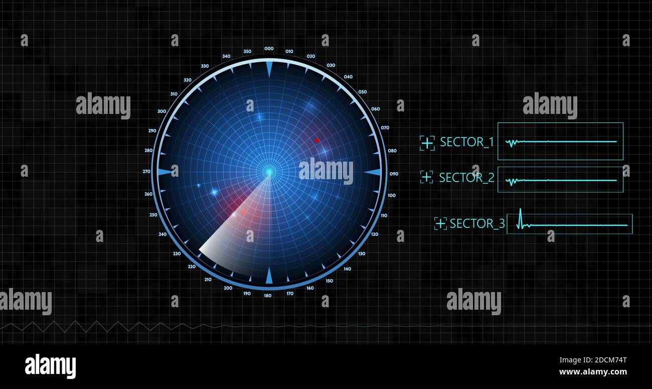 Enemy Aircrafts Or Ships Detected By Radar Scan Objects Speed And