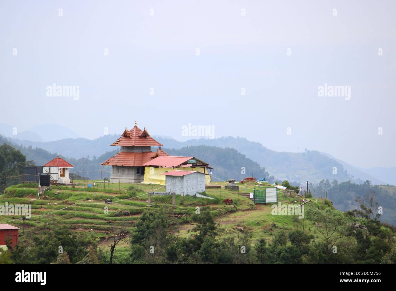 scenic cityscape of kodaikanal hill station, the famous hill station is ...