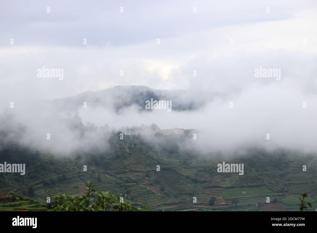 scenic cityscape of kodaikanal hill station, the famous hill station is ...