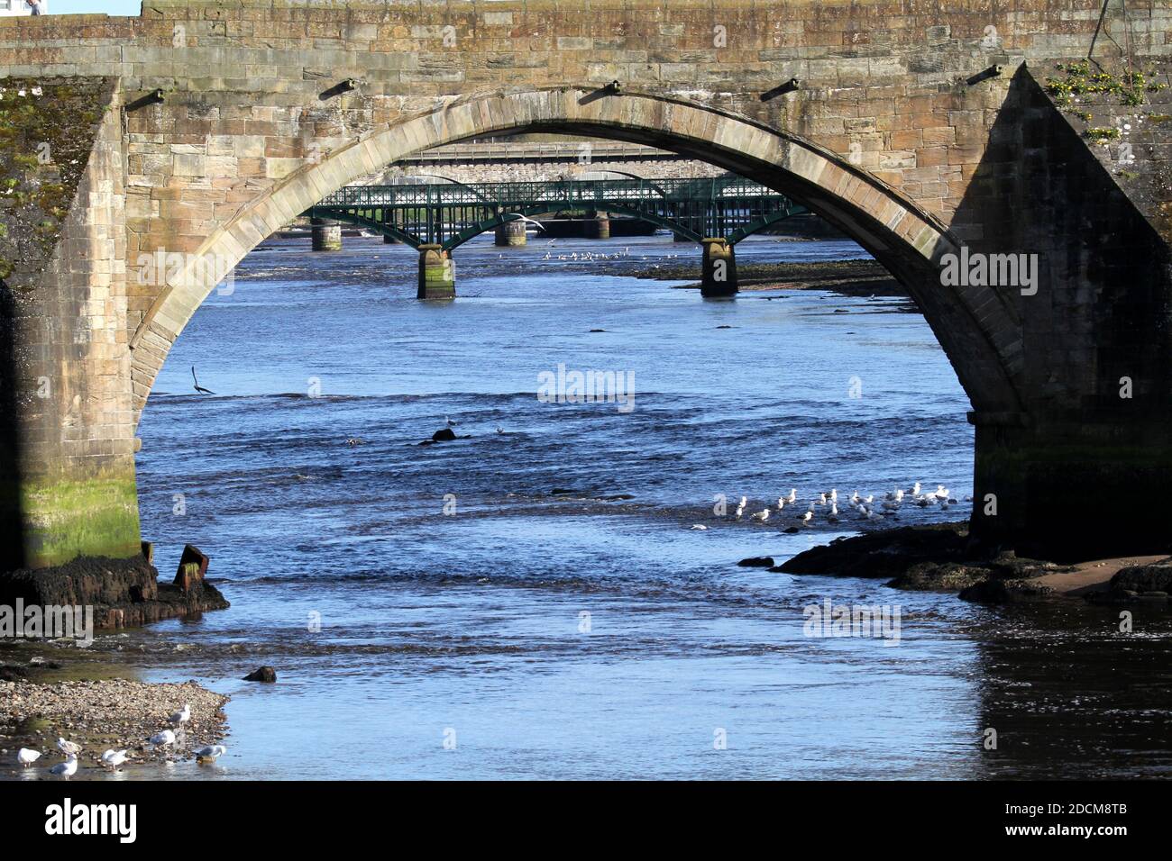 Auld Brig , Ayr, Ayrshire, Scotland. One of the oldest bridges in ...