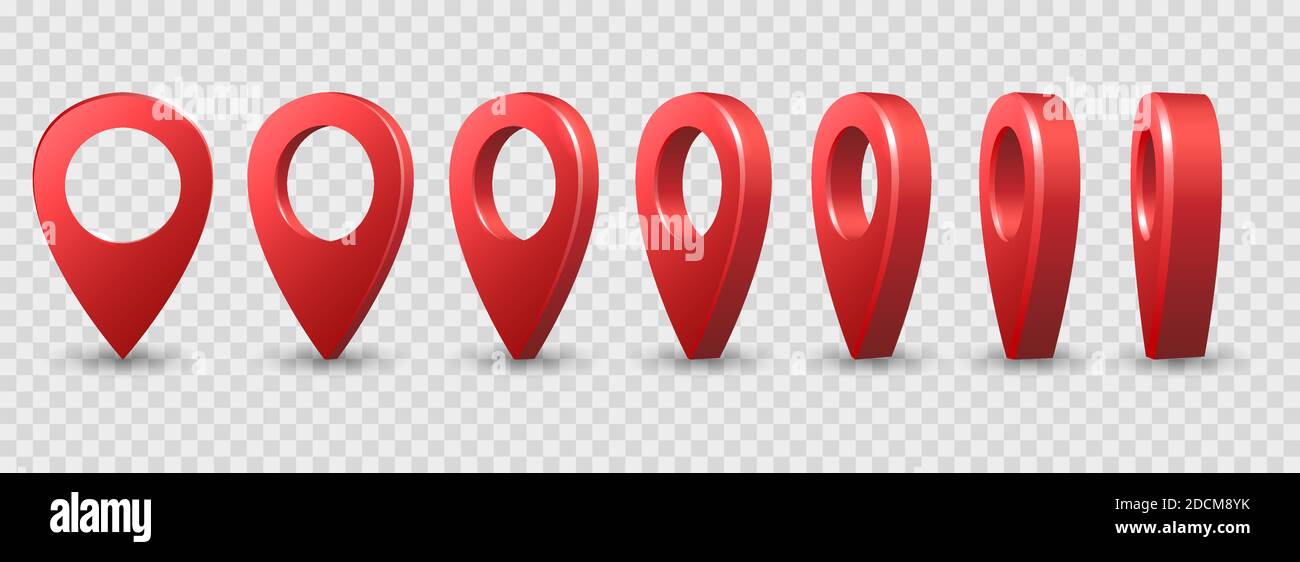 Map 3d pins Stock Vector Image & Art - Alamy