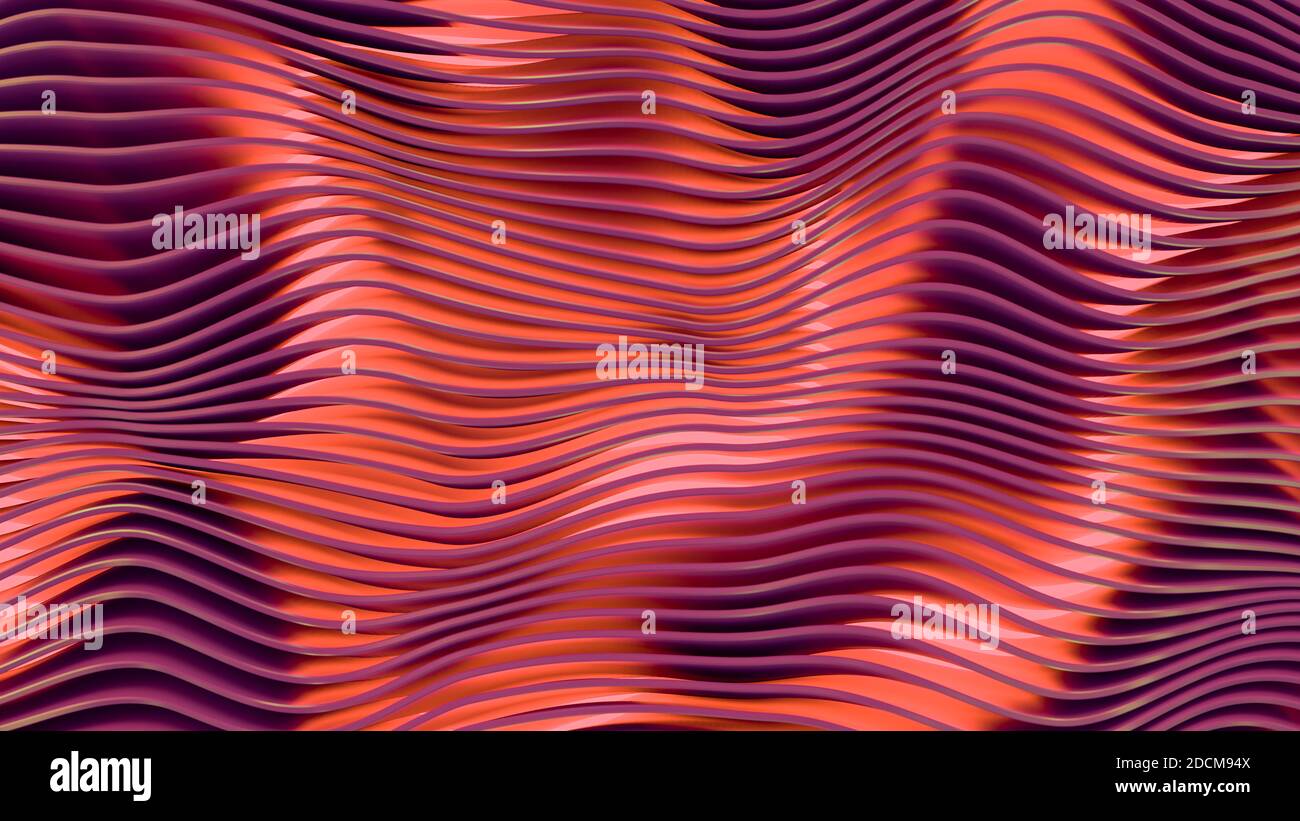 Abstract background of wave bands or lines. Trend colors Stock Photo ...