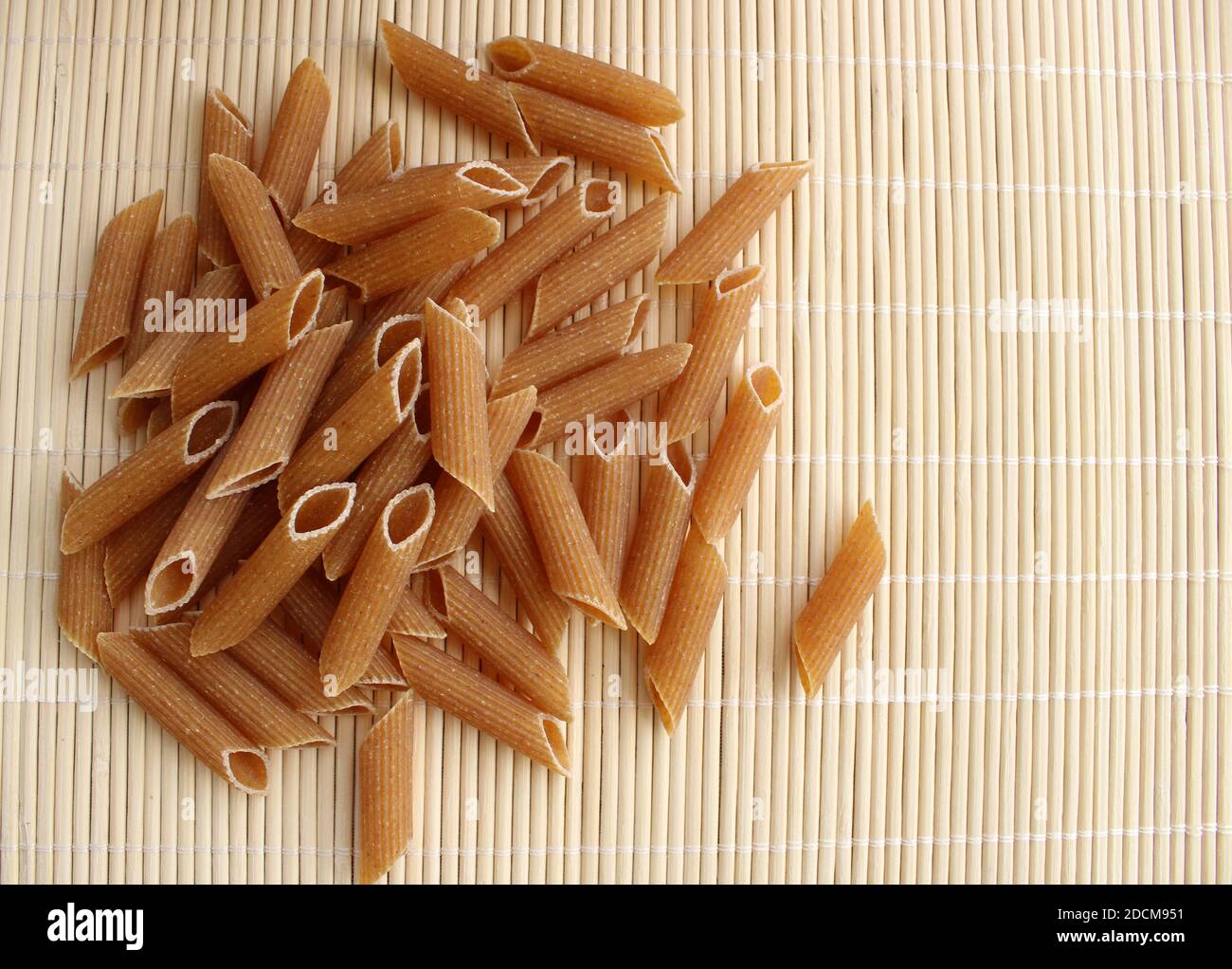 Wholewheat pasta background hi-res stock photography and images - Alamy