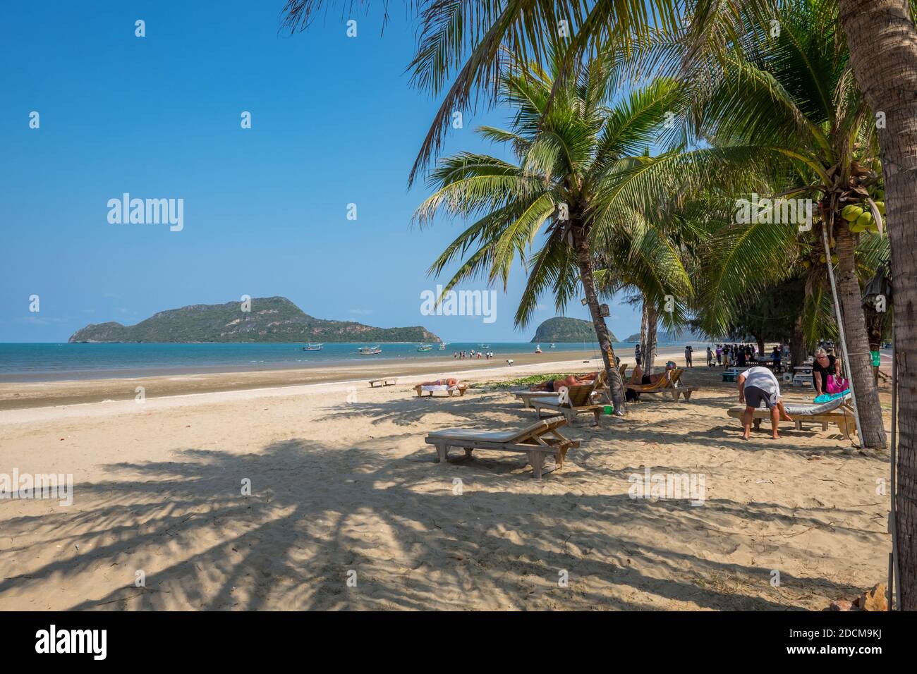 Sam Roi Yot beach and Dolphin Bay south of Hua Hin in Prachuap Khiri ...