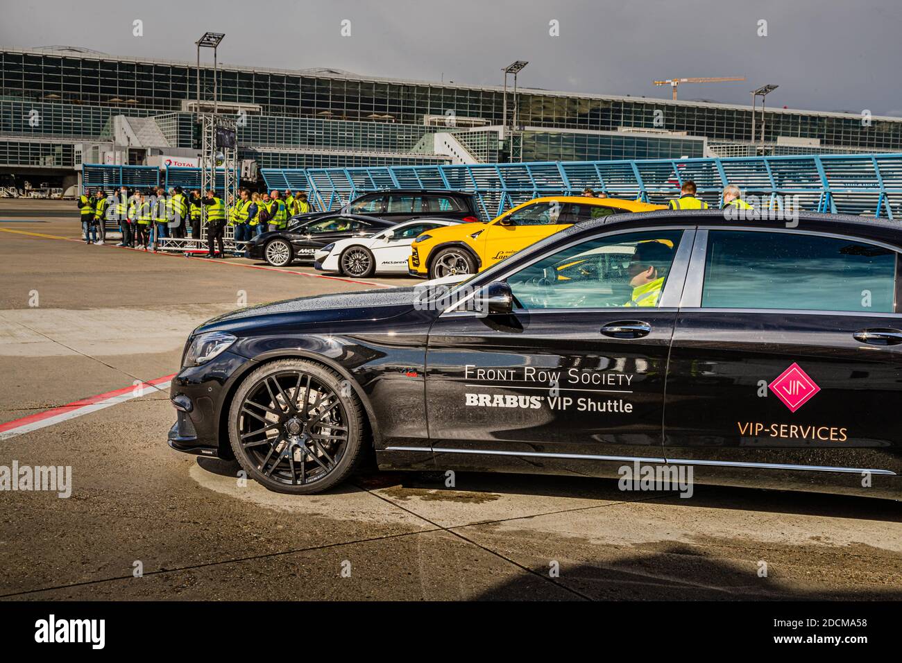 The Zero G plane at the entrance to the parking position - the ...