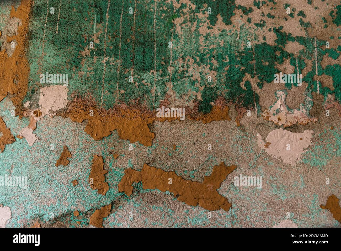 abstract wall background, various old oil paints on the wall, beautiful ...