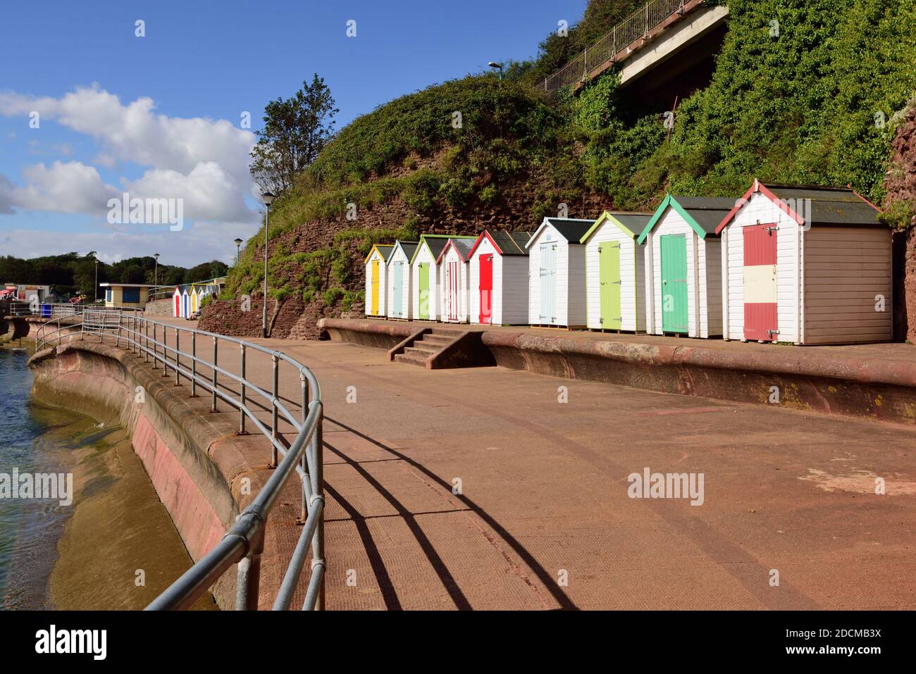 Beach huts at Goodrington on the south Devon coast Stock Photo - Alamy