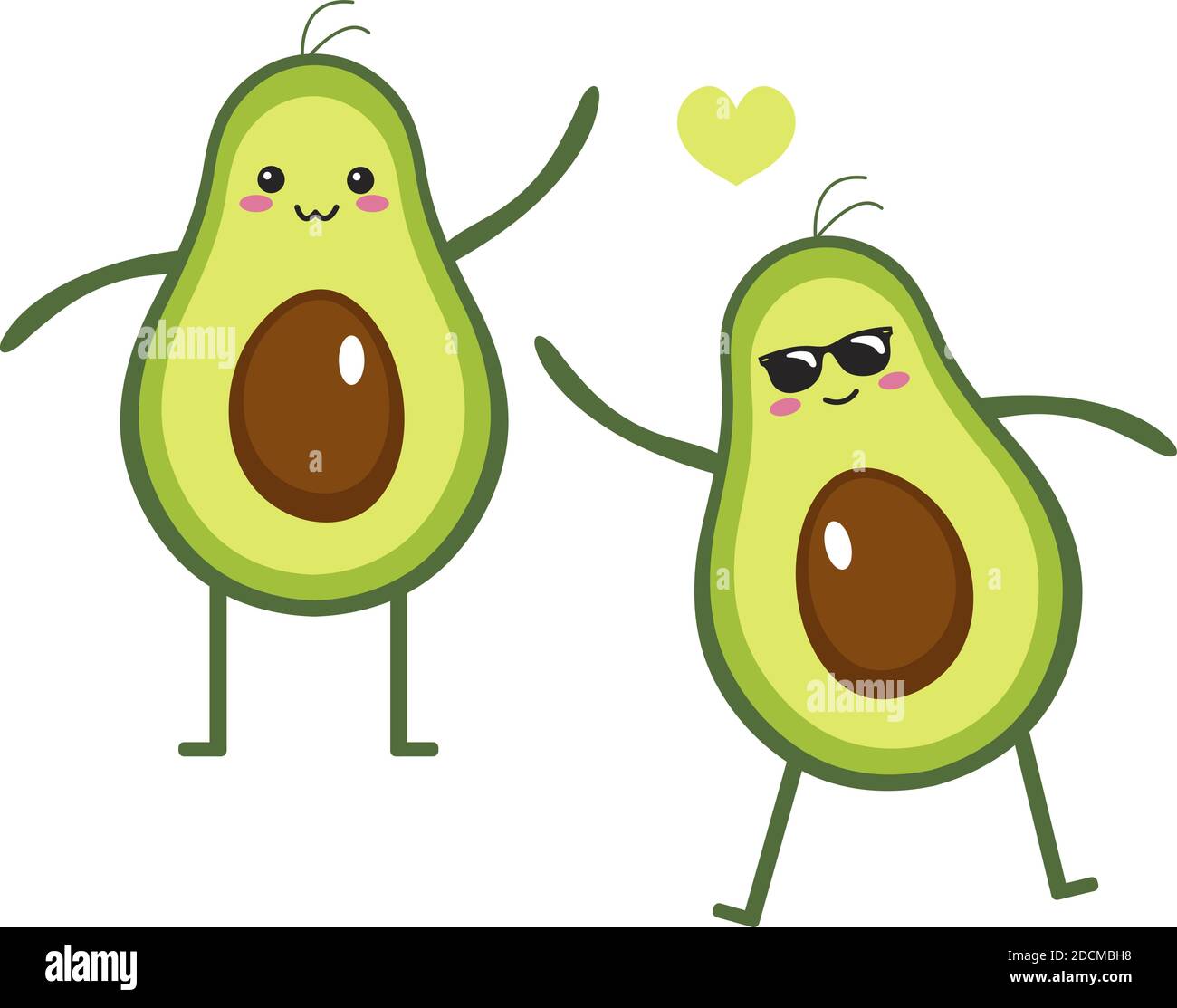 Cute cartoon avocado. Isolated vector illustration Stock Vector Image ... Cute cartoon avocado. Isolated vector illustration Stock Vector Image ...
