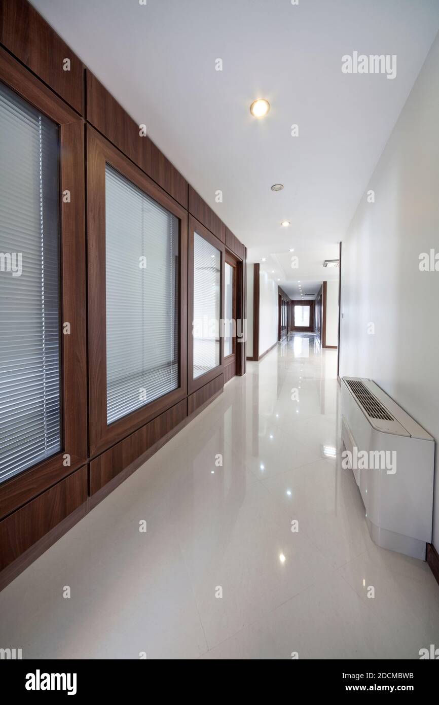 Empty office room with window Stock Photo - Alamy