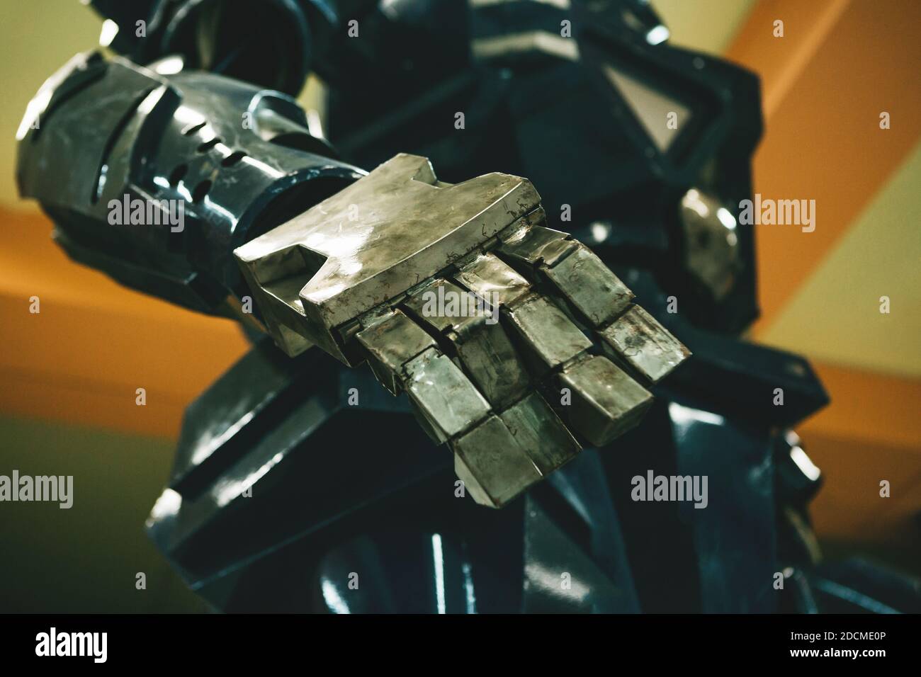 Close up of a robot hand. Robotic human prototype. Technology and the ...