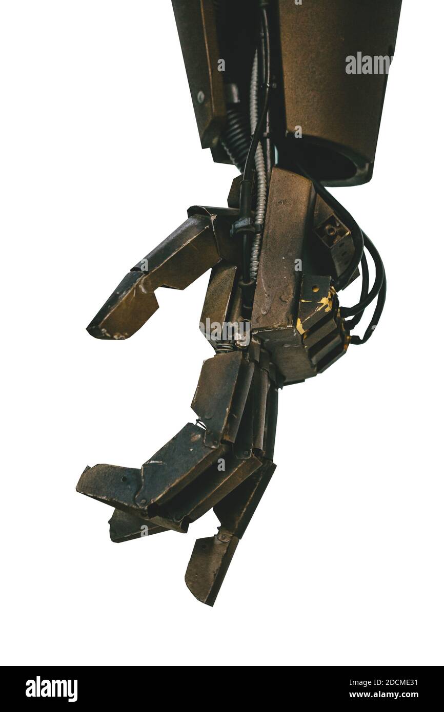 Robot hand isolated on white background. Technology and the concept of ...