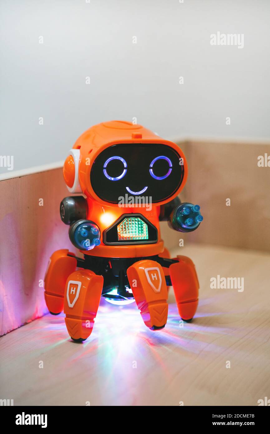 Moscow, November 21, 2020: Funny smiling robot. Technology and the ...