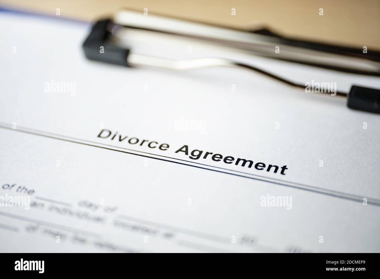 Divorce agreement hi-res stock photography and images - Alamy