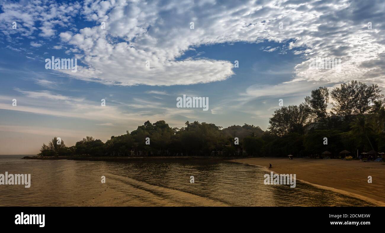 A cloud formation over rebak island Stock Photo - Alamy
