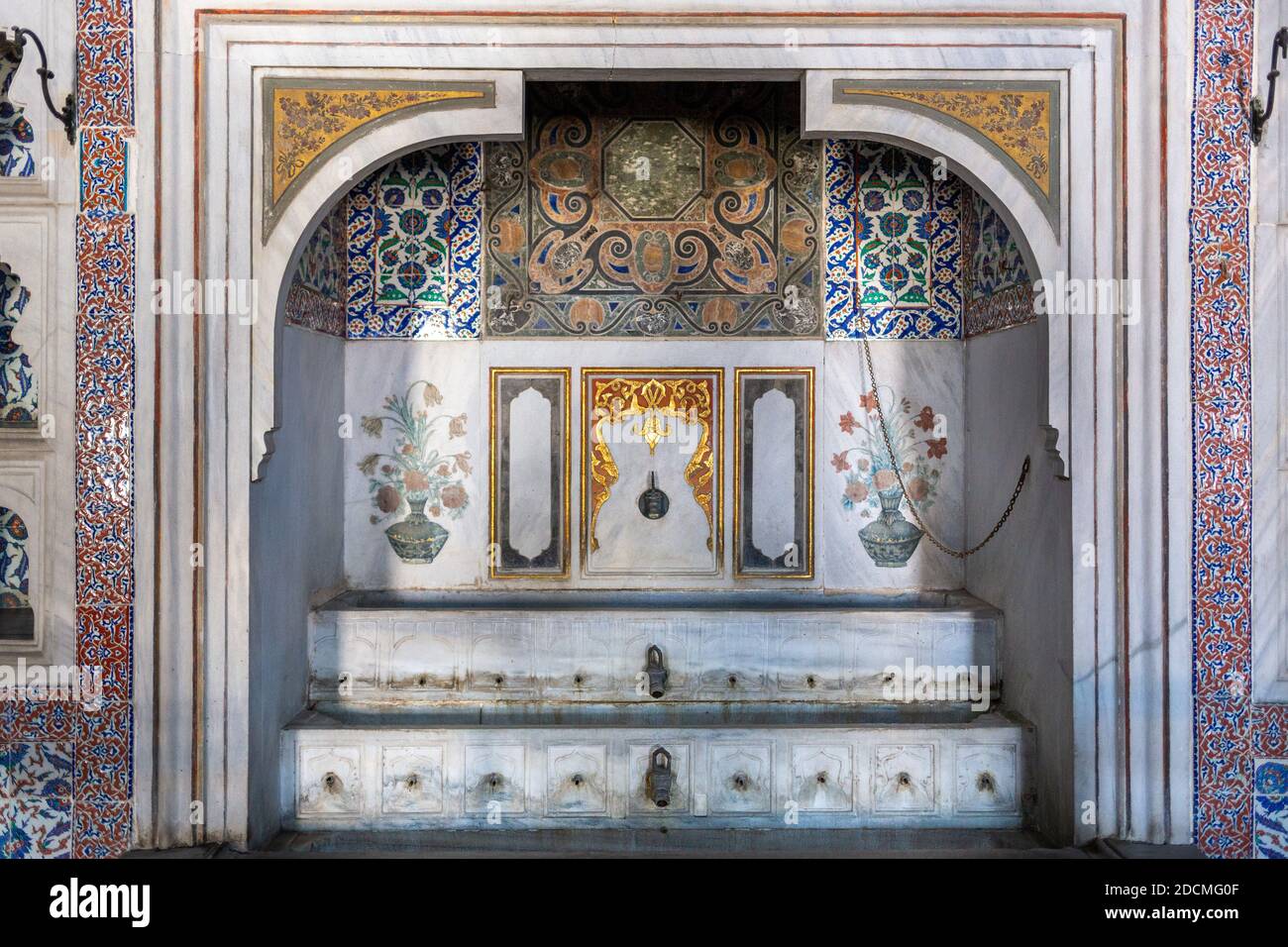 Interior view of the Imperial Harem section in the Topkapi Palace which ...