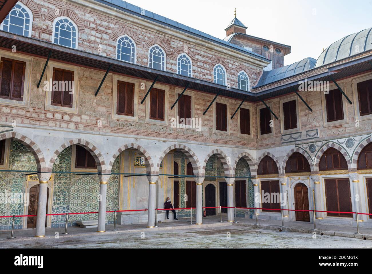 Interior view of the Imperial Harem section in the Topkapi Palace which ...