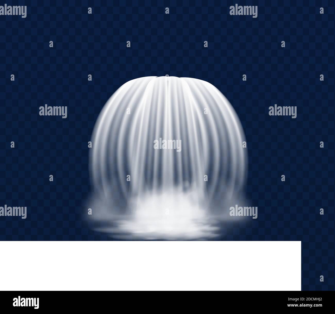 Falling isolated waterfall or fluid splash on transparent background ...