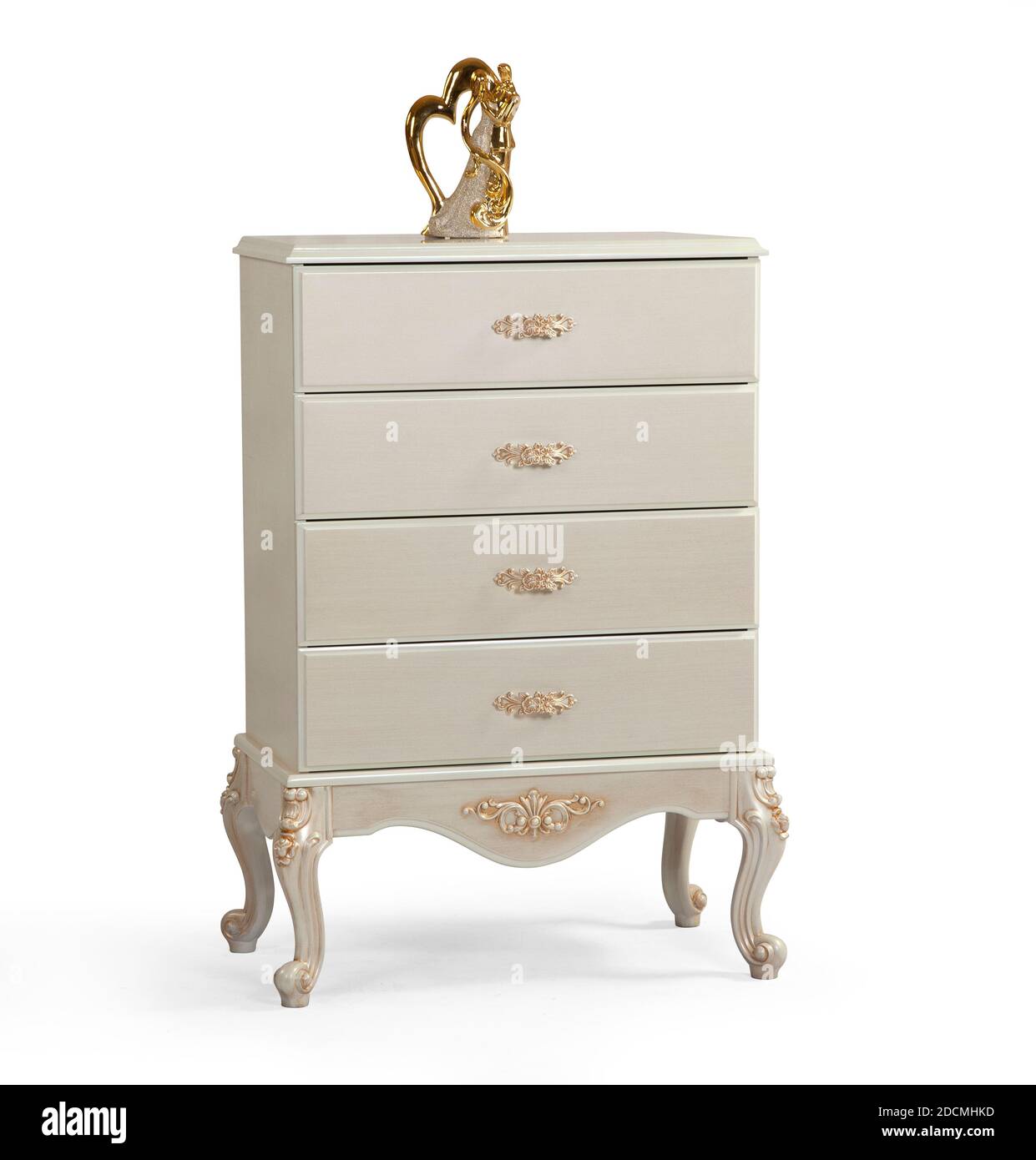 classic dresser on white background Stock Photo - Alamy
