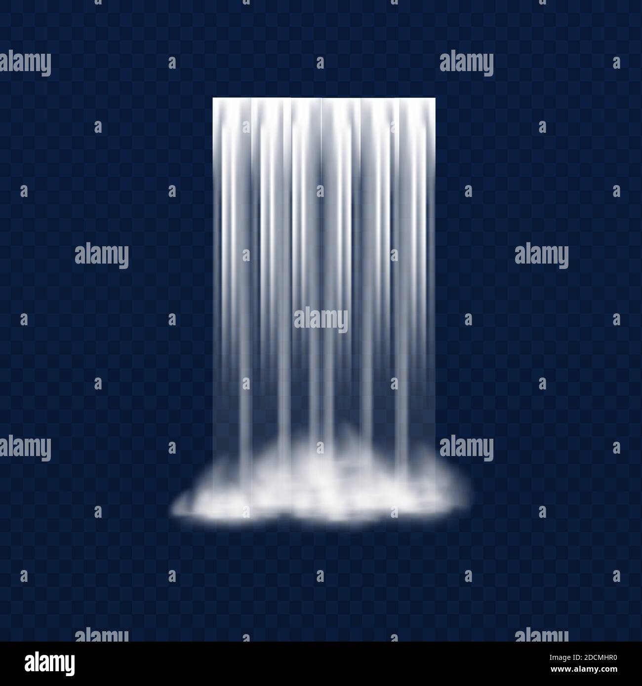 Scene beautiful waterfall on Stock Vector Images - Alamy