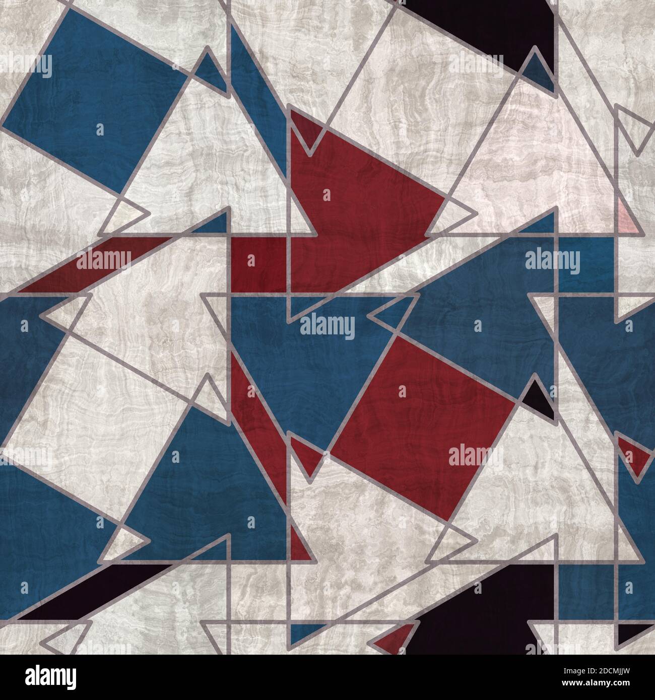 Seamless red white and blue textured retro pattern Stock Photo - Alamy