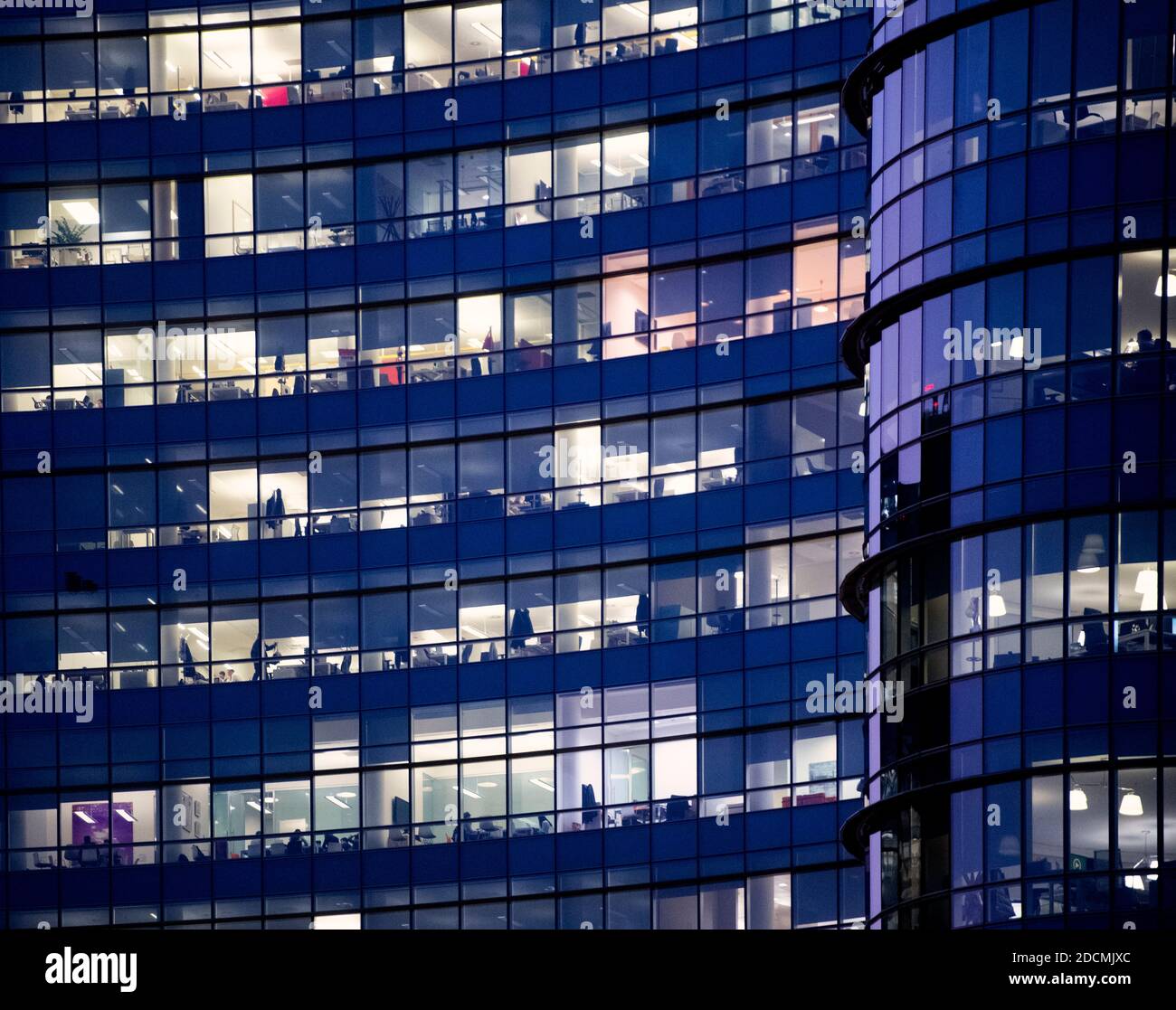 Office background night interior london hi-res stock photography and ...