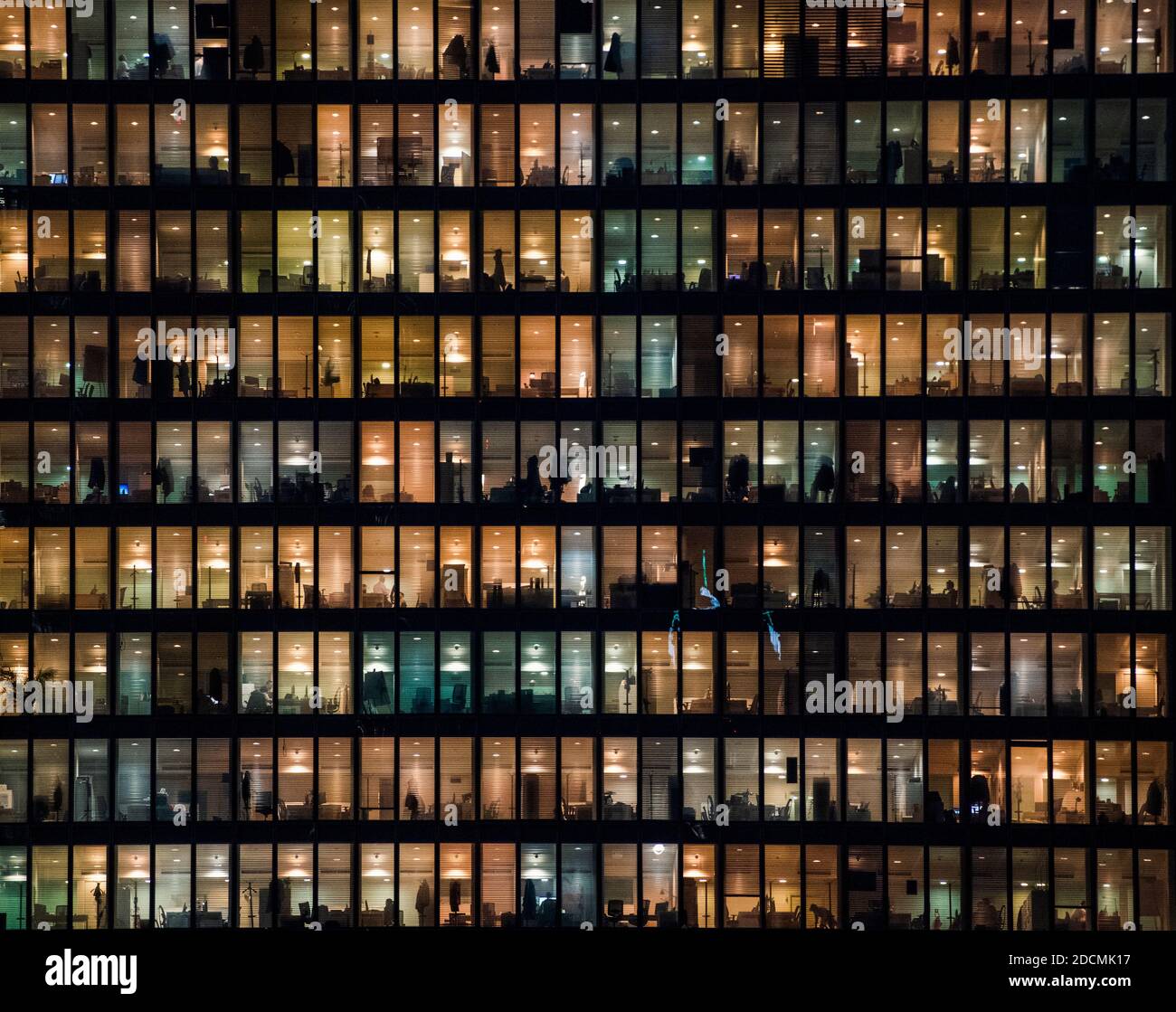 Night Office Building Texture