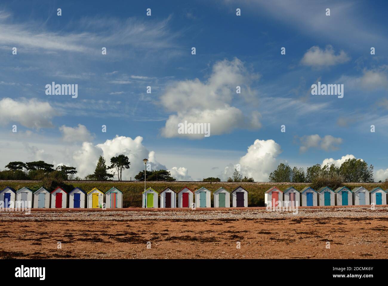 Beach huts at Goodrington on the south Devon coast Stock Photo - Alamy