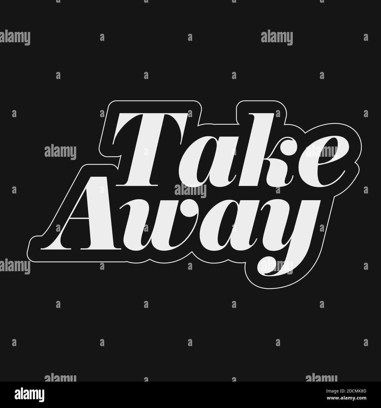 Take away banner hi-res stock photography and images - Alamy