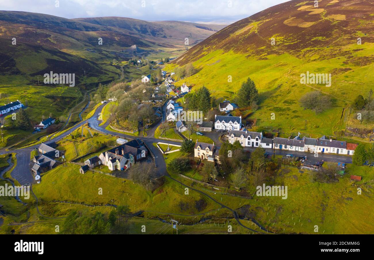 Wanlockhead, Scotland, UK. 22 November 2020. An attempt by a community ...