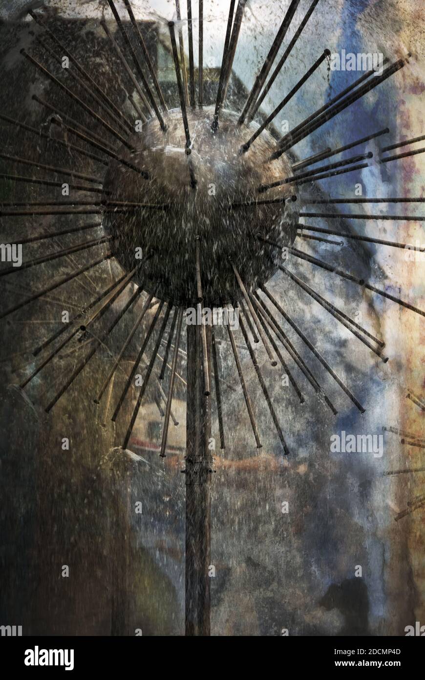 A Rustic Organic Metal Structure Stock Photo - Alamy