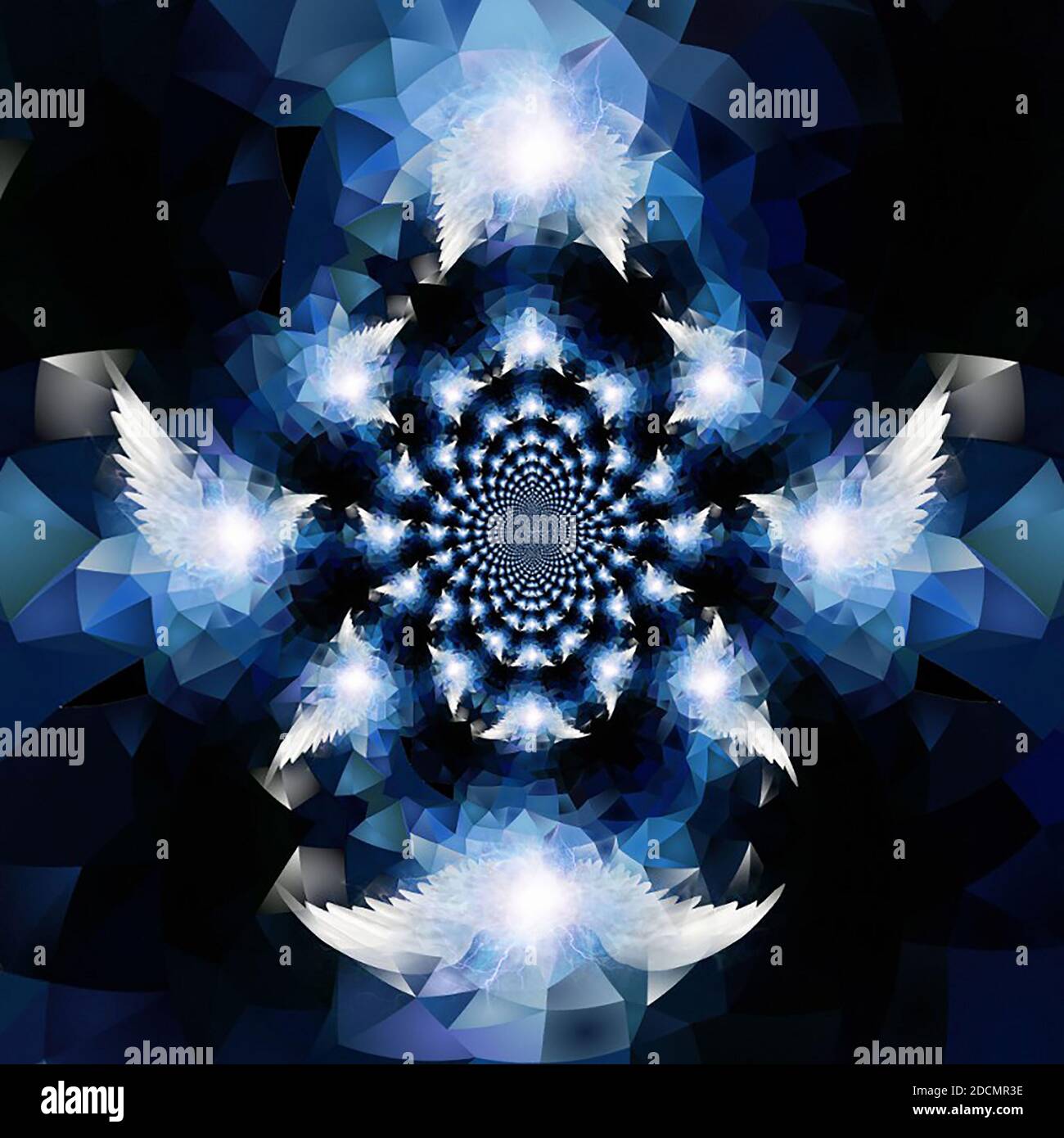Fractal angel hi-res stock photography and images - Alamy