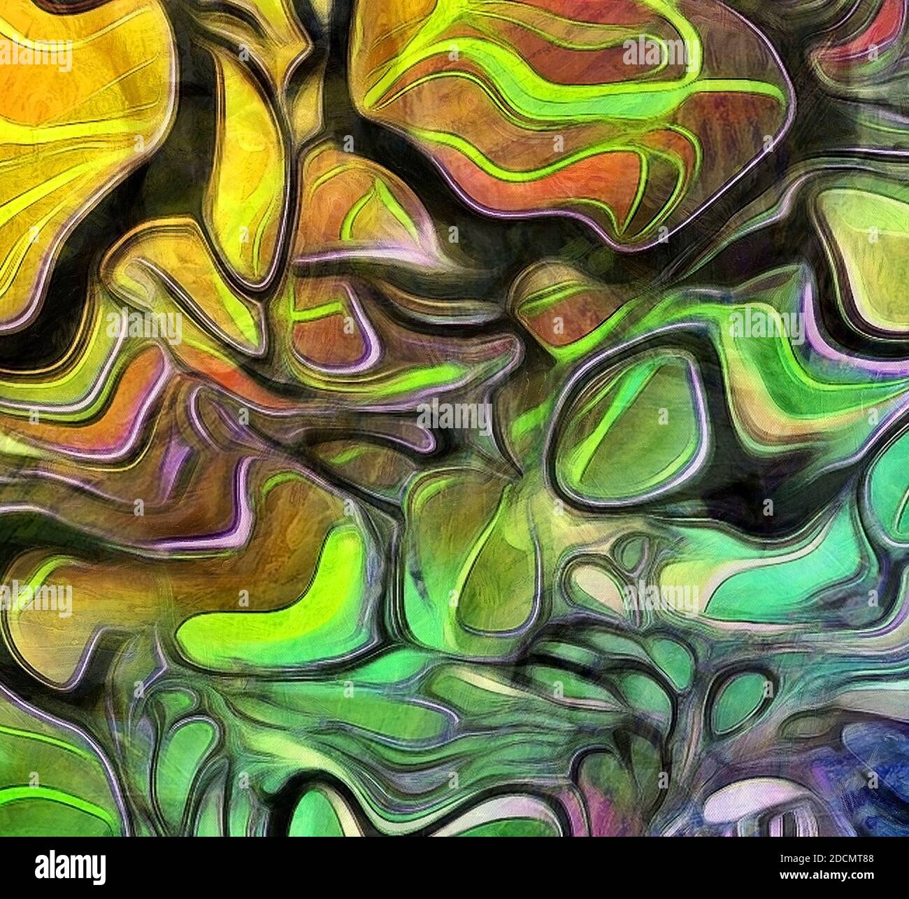 Circular Forms and Color Abstract. 3D rendering Stock Photo - Alamy