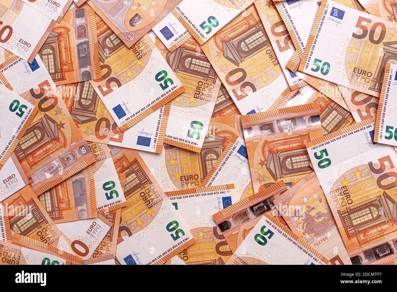 Lots of 50 euro banknotes hi-res stock photography and images - Alamy