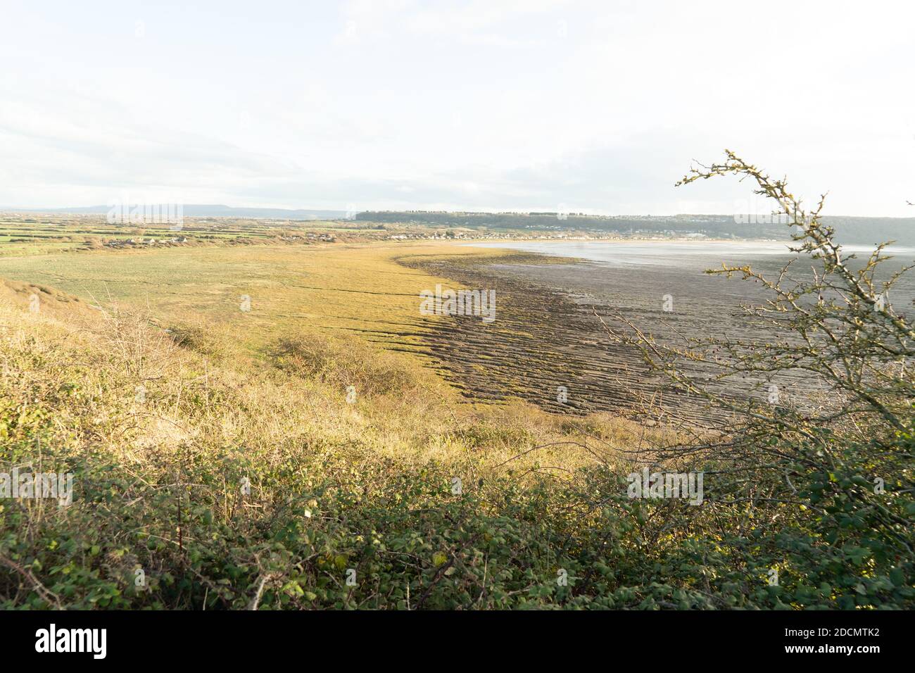 Views from the sand point Peninsula looking out towards Wales and ...