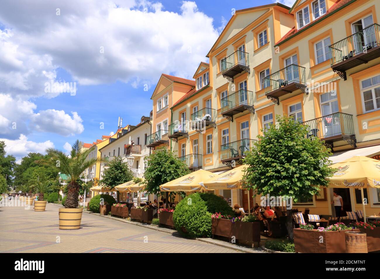 July 14 2020 Frantiskovy Lazne/Franzensbad in Czech Republic: Center ...