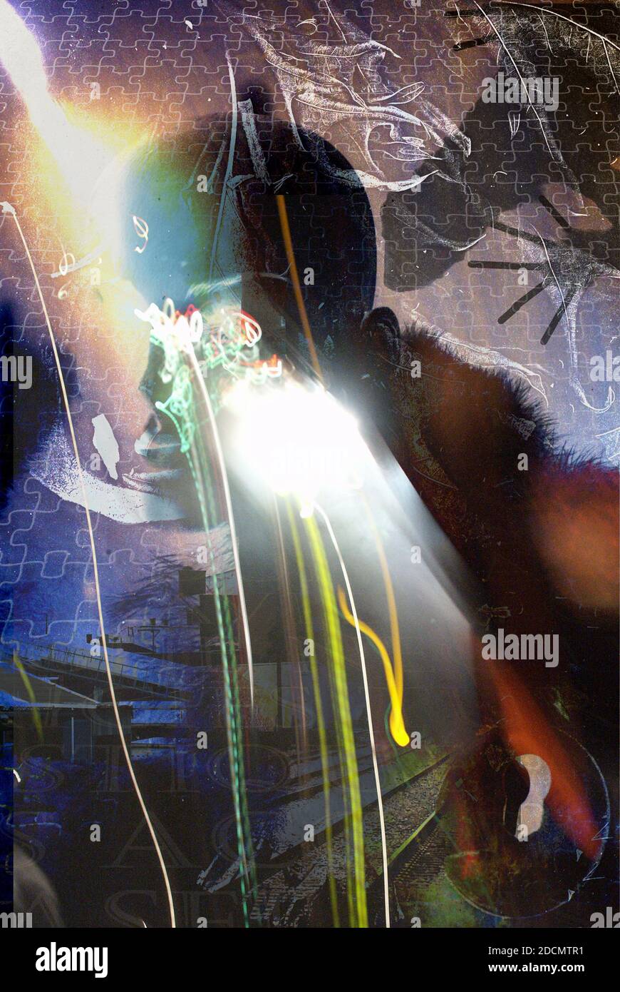 Modern weird abstract art. 3D rendering Stock Photo - Alamy