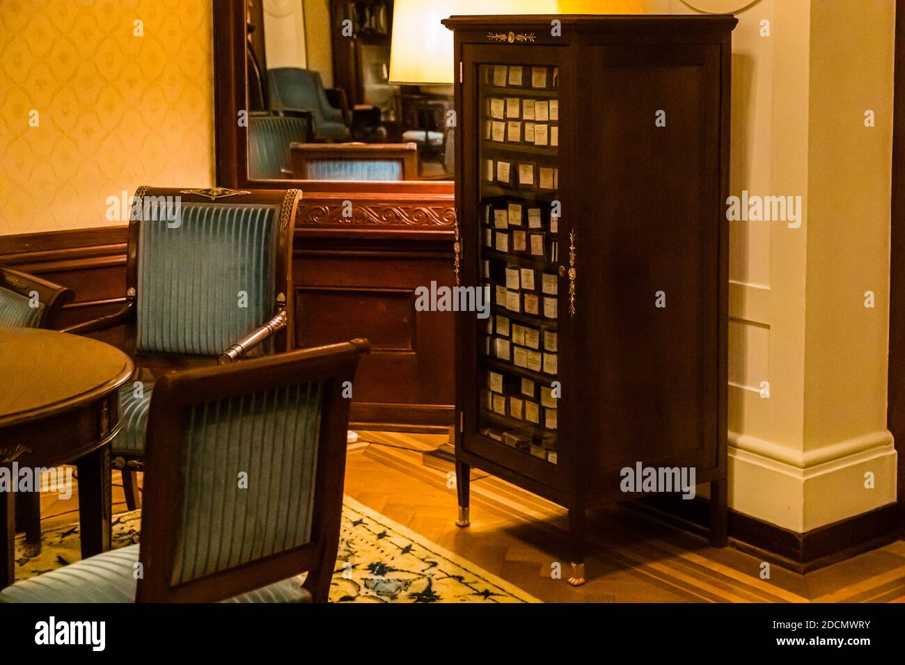 The Welte Mignon pneumatic piano in the traditional Hotel Waldhaus Sils ...