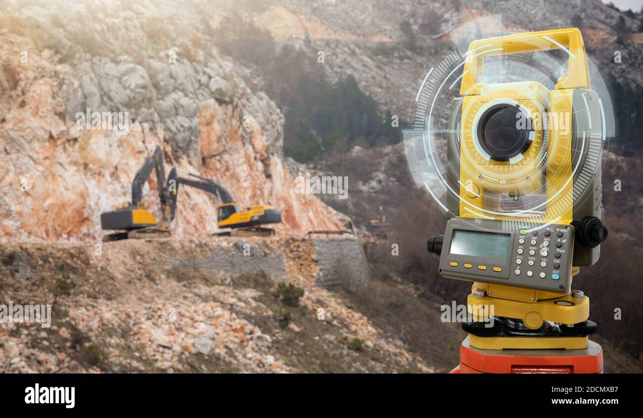 Total station hi-res stock photography and images - Alamy