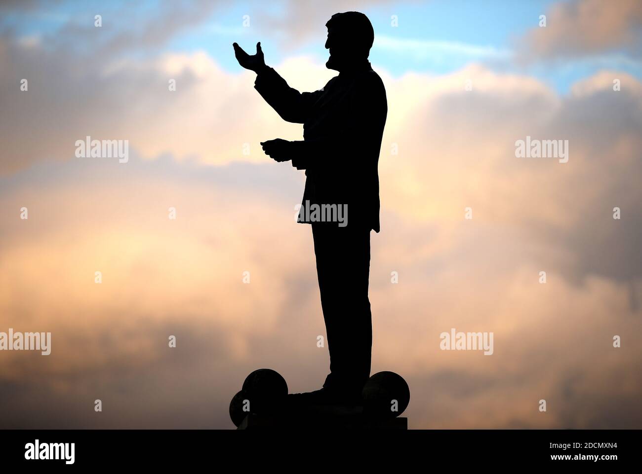 The statue of former Coventry City manager Jimmy Hill outside the Ricoh ...