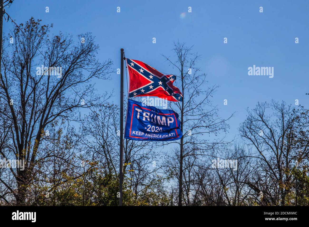 Confederate flag trump hi-res stock photography and images - Alamy